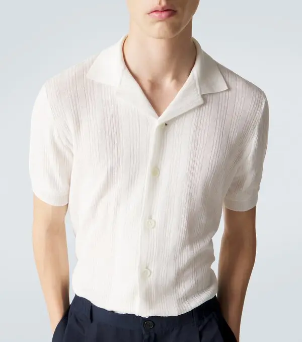 Brioni Linen And Cotton Shirt