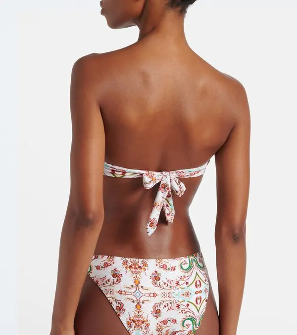 Melissa Odabash Martinique Printed Bandeau Bikini Top