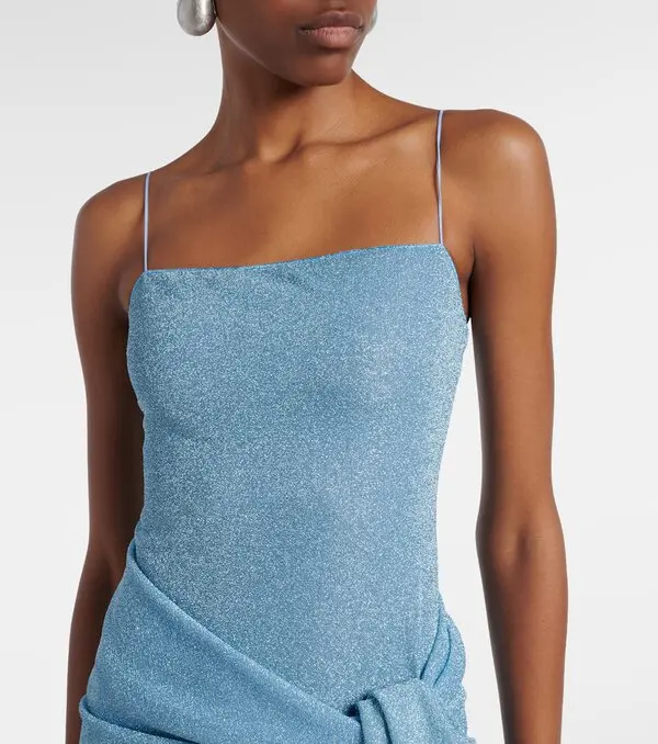 Oseree Lumière Gathered Minidress