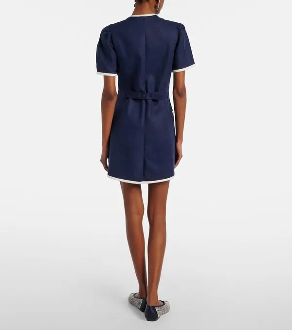 Faithfull The Brand Madeline Linen Mini Dress