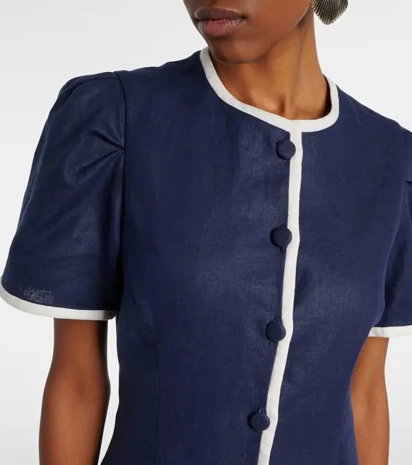 Faithfull The Brand Madeline Linen Mini Dress