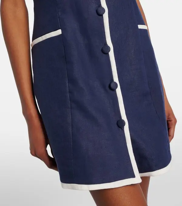 Faithfull The Brand Madeline Linen Mini Dress