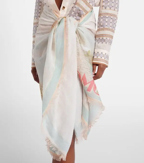 Zimmermann Como Printed Cotton Beach Cover-up