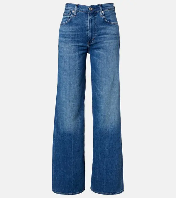 Citizens Of Humanity Lyra Wide-leg Jeans In Soft - Blue