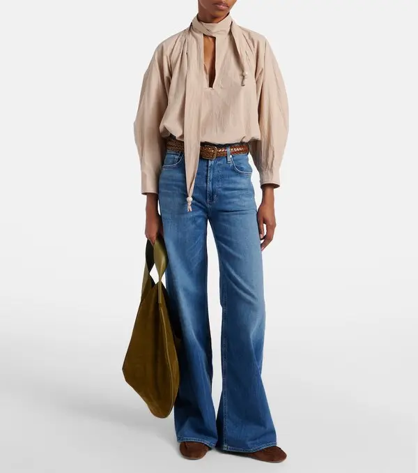 Citizens Of Humanity Lyra Wide-leg Jeans In Soft - Blue