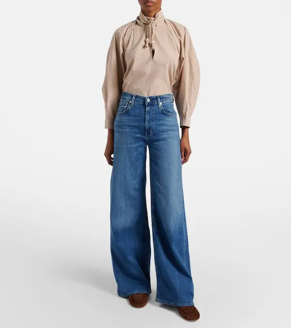 Citizens Of Humanity Lyra Wide-leg Jeans In Soft - Blue