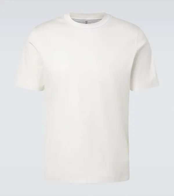Brunello Cucinelli Cotton Jersey T-shirt - White