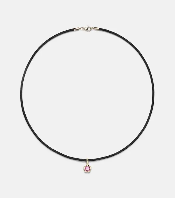 STONE AND STRAND Festival Vibes 14kt Choker With Tourmaline - Gold