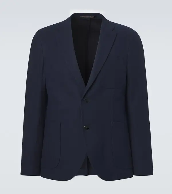 SLOWEAR Cotton Blazer - Blue
