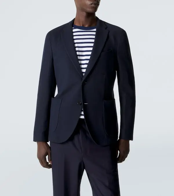 SLOWEAR Cotton Blazer - Blue