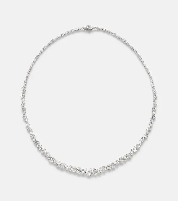 KAMYEN 18kt Gold Necklace With Diamonds - Silver