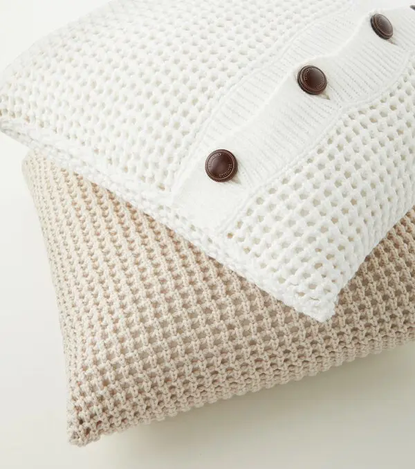 Brunello Cucinelli Cotton-blend Cushion - White