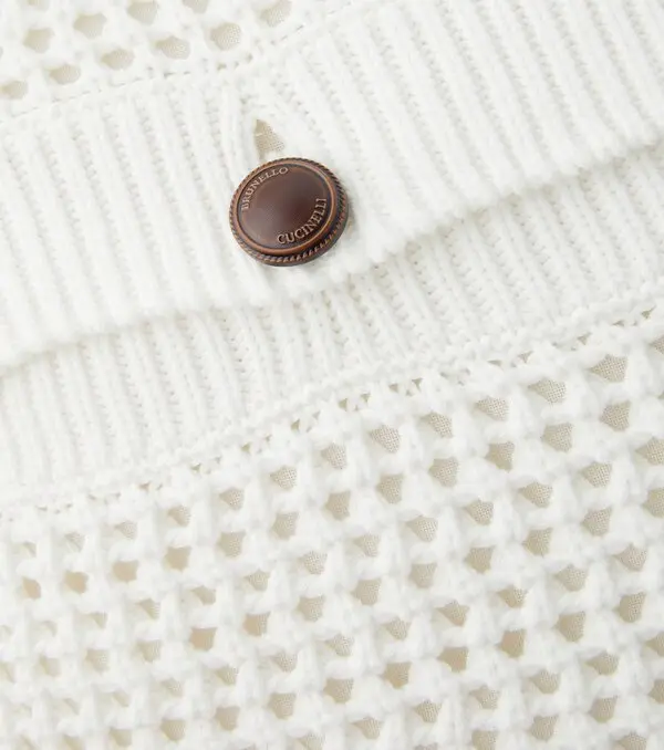 Brunello Cucinelli Cotton-blend Cushion - White