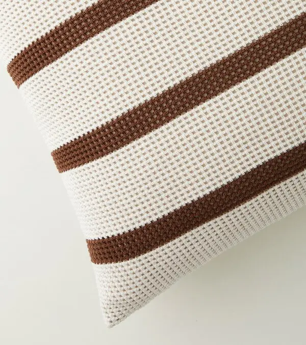 Brunello Cucinelli Striped Cotton Cushion