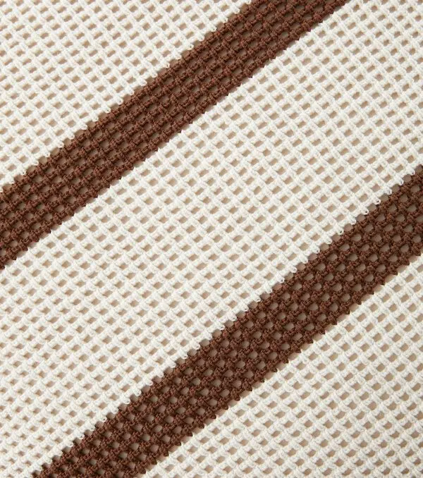 Brunello Cucinelli Striped Cotton Cushion