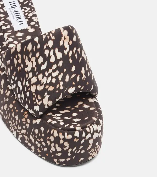 Attico Mochi Leopard-print Platform Sandals