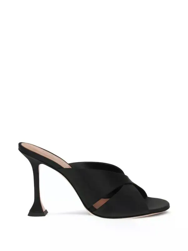 Amina Muaddi Salma Rounded Open-toe Sculpted Sandals