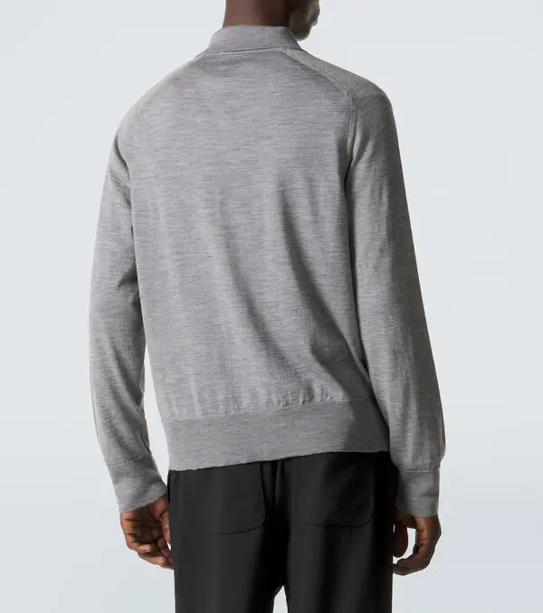 AMI Paris Merino Wool Cardigan