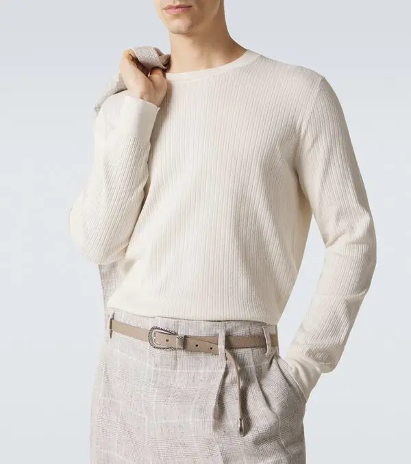 Brunello Cucinelli Ribbed-knit Cotton Sweater