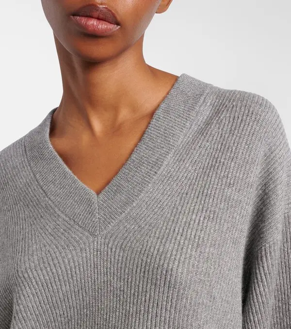 Brunello Cucinelli Ribbed-knit Cashmere-blend Sweater