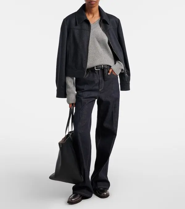 Brunello Cucinelli Ribbed-knit Cashmere-blend Sweater