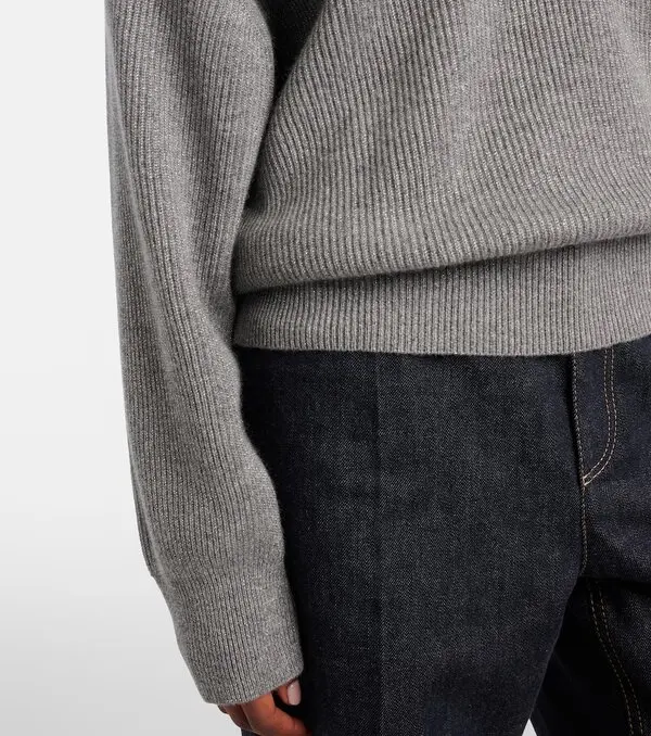 Brunello Cucinelli Ribbed-knit Cashmere-blend Sweater