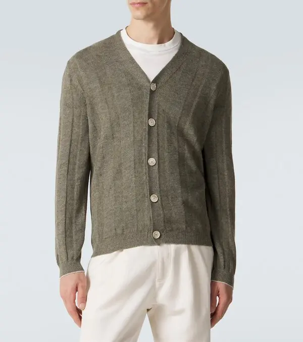 Brunello Cucinelli Linen And Cotton Cardigan