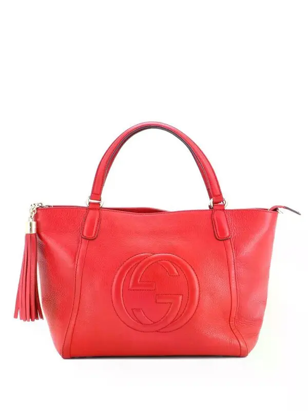 Gucci Soho Convertible Top Handle Satchel - Red