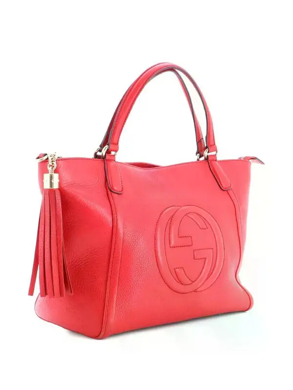 Gucci Soho Convertible Top Handle Satchel - Red
