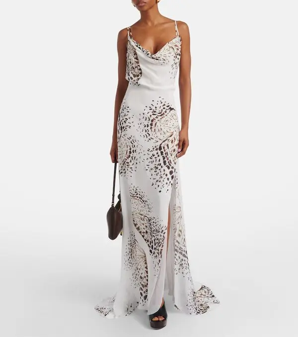 Blumarine Floral Maxi Dress