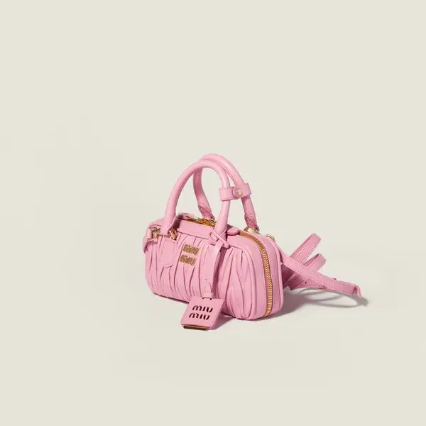 Miu Miu Arcadie Matelassé Nappa Leather Mini-bag - Pink