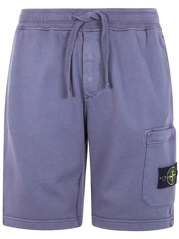 Stone Island Cotton Shorts - Blue
