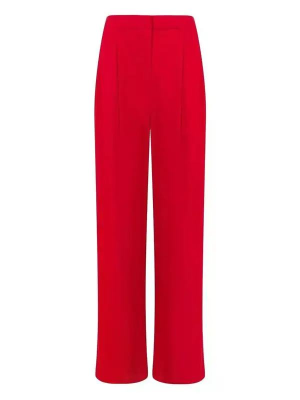 LENNY NIEMEYER Pleated Wide-leg Trousers - Red
