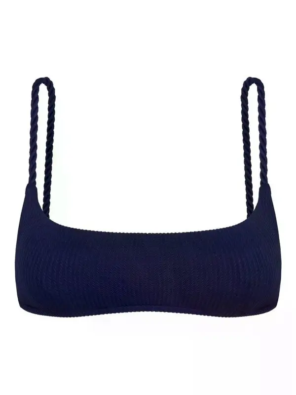LENNY NIEMEYER Textured Cord Bikini Top - Blue