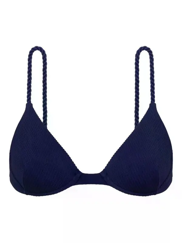 LENNY NIEMEYER Textured Cord Bikini Top - Blue