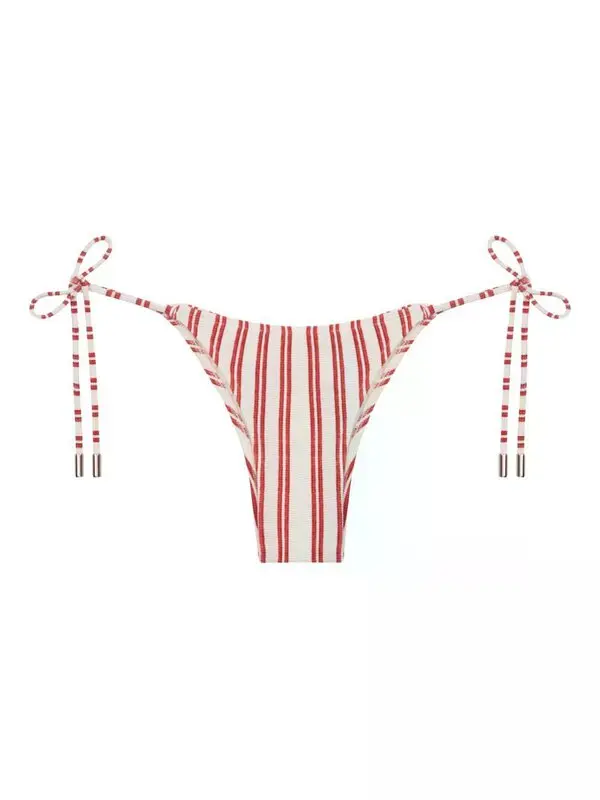 LENNY NIEMEYER Striped Tie-side Bikini Bottoms - White