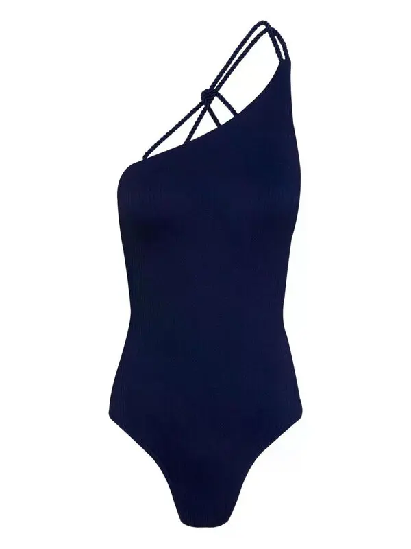 LENNY NIEMEYER One-shoulder Cord Swimsuit - Blue