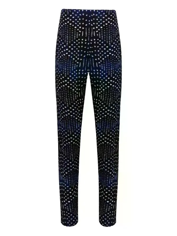 LENNY NIEMEYER Printed Silk Trousers - Black