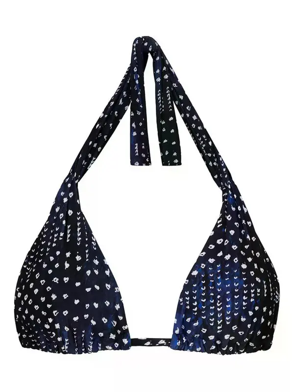 LENNY NIEMEYER Printed Loop Bikini Top - Blue