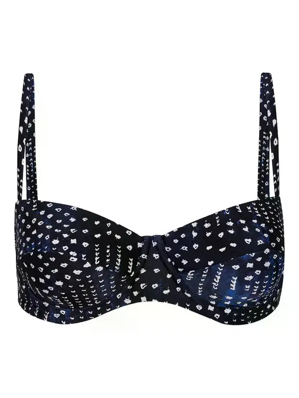 LENNY NIEMEYER Patterned Bikini Top - Blue
