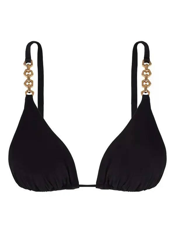 LENNY NIEMEYER Chain-detail Triangle Bikini Top - Black