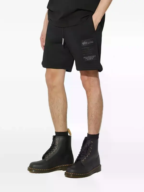 Alpha Industries Patch Shorts - Black