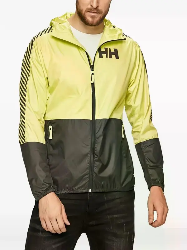 Helly Hansen Logo-print Hooded Windbreaker - Yellow