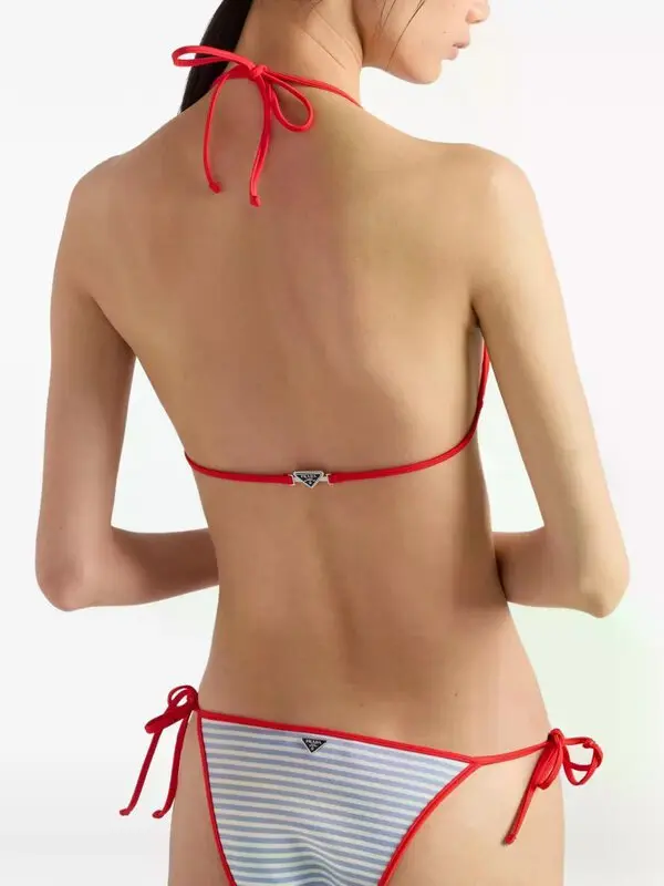 Prada Interlock Jersey Bikini Bottoms - Blue