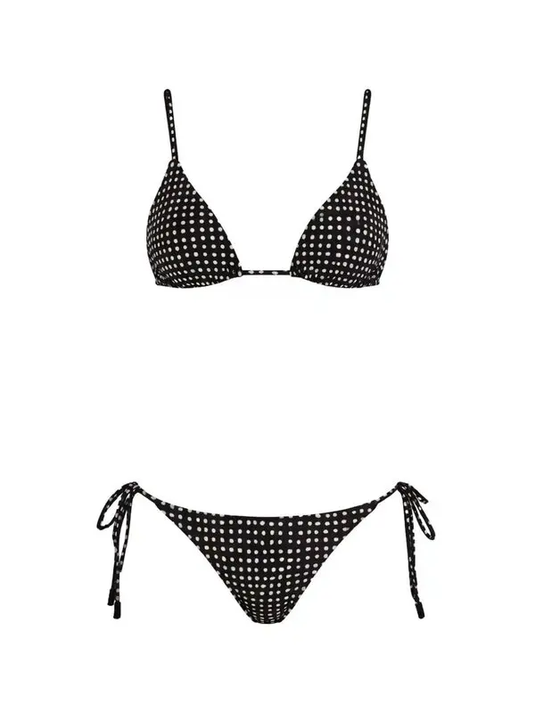 LENNY NIEMEYER Polka-dot Tie Two-piece Beachwear - Black
