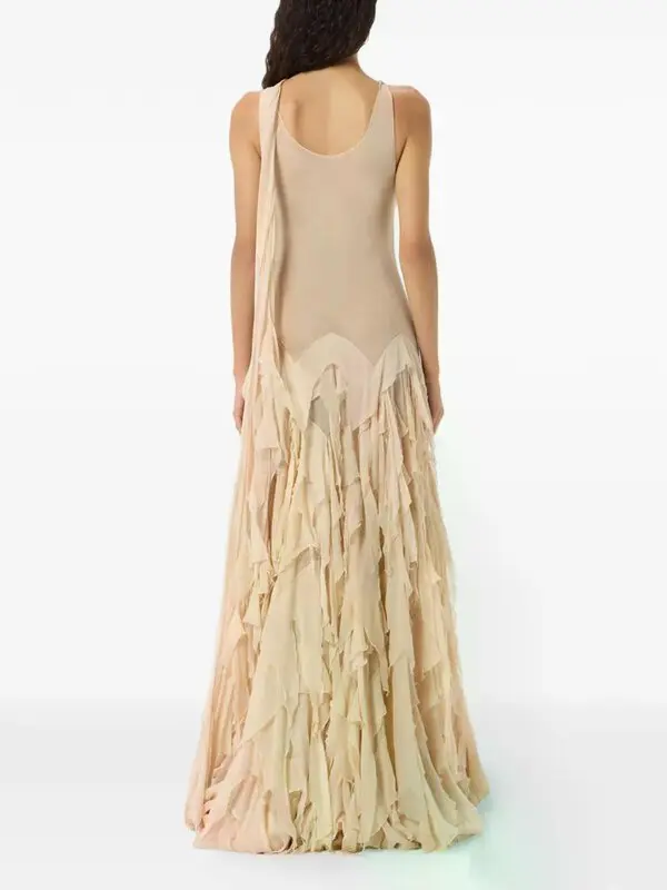 Blumarine Ruffled Maxi Dress