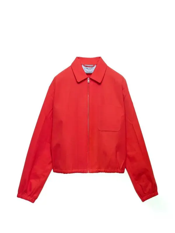 Prada Gabardine Blouson Jacket - Red