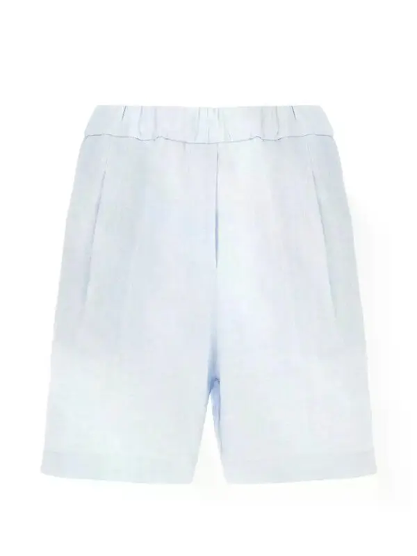 PANICALE Pleated Shorts - Blue