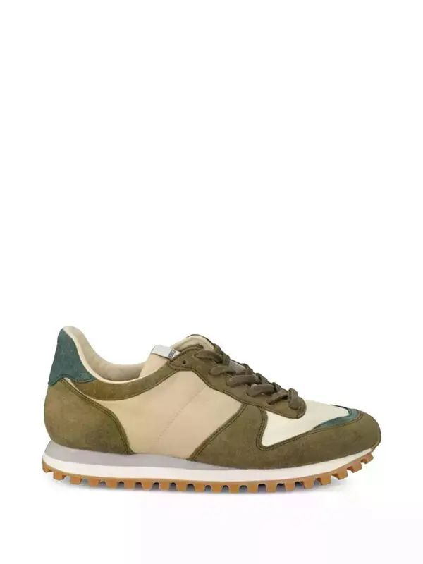 Novesta Panelled Lace-up Sneakers - Green