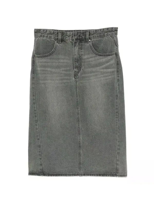 JNBY Denim Midi Skirt - Grey